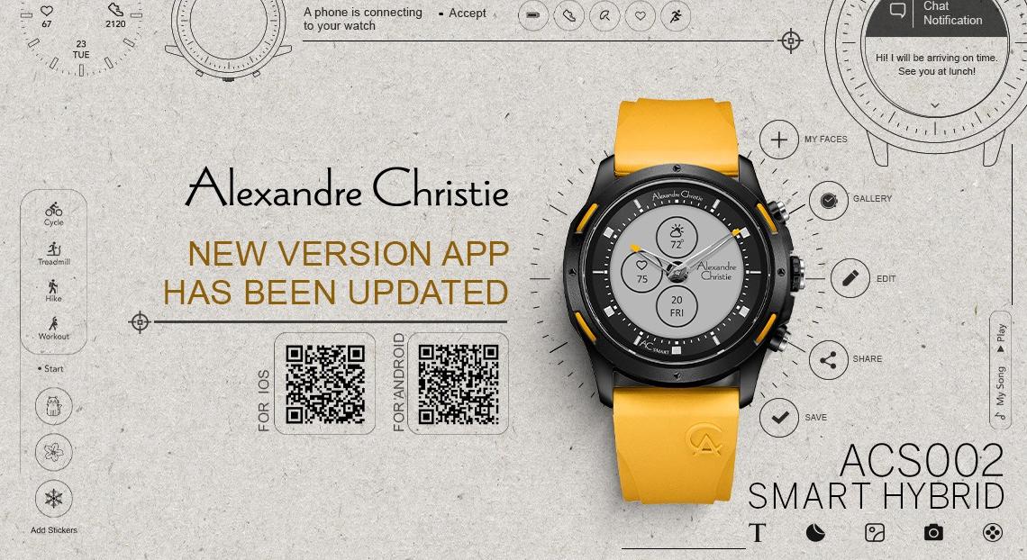 AC Smart Watch : New Version App has been updated – Christophe Arden